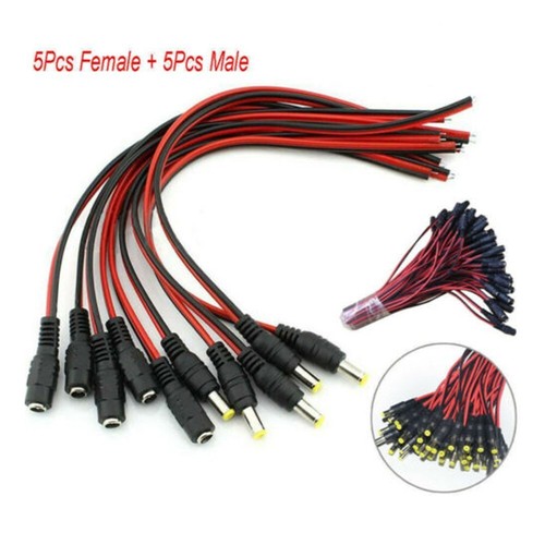 Accessoire Cable Connecteur Dc 12V Pi??ce de Rechange Supplies 5Pcs ...