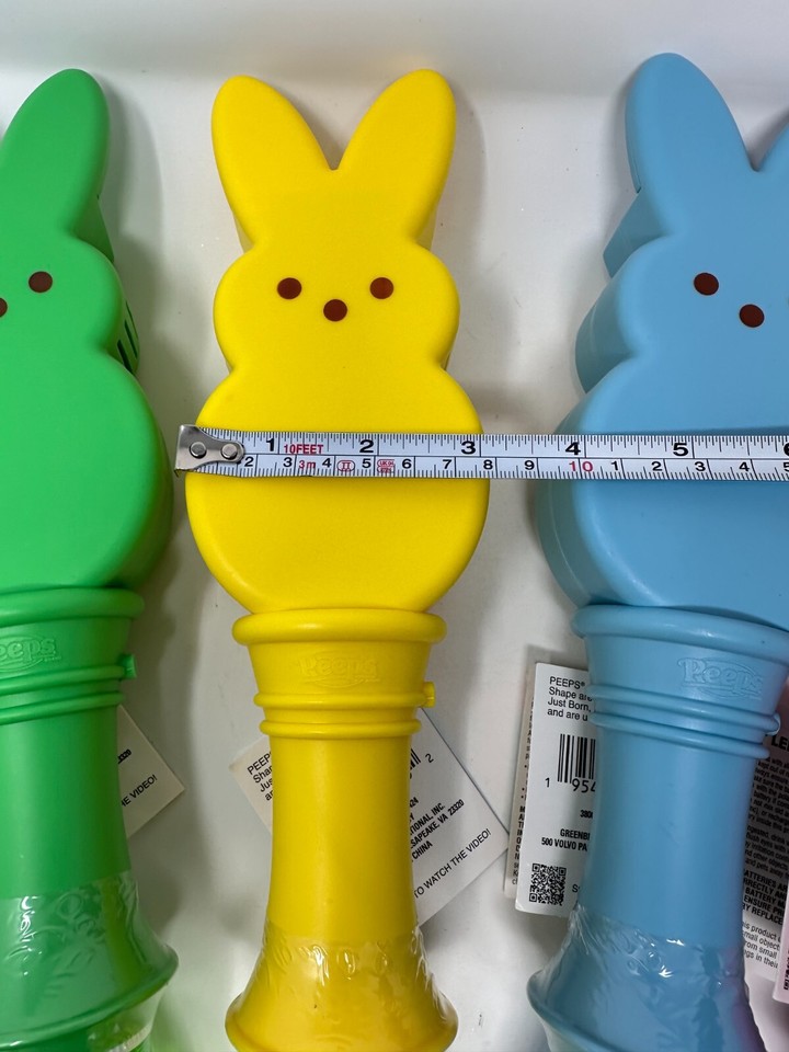 Easter Peeps Bunny LED Bubble Wand , Peep Bunny Bubble Wand, 13", NEW ...