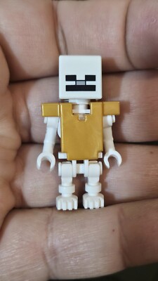 Lego Skeleton Minecraft Pearl Gold Armor Minifig Mountain Cave min054 ...