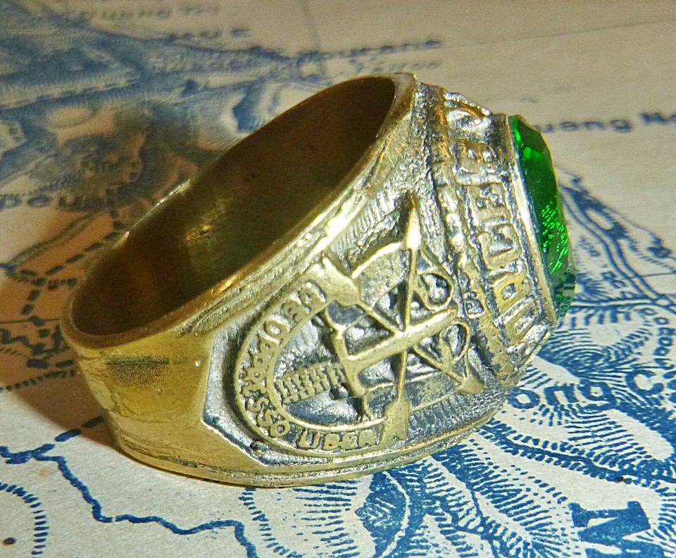 MACV-SOG - USSF - Mens Ring - SIZE 9.5 - Large - Green Stone - Vietnam ...