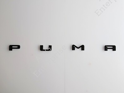 Emblema Trasero Brillante Negro Metalizado Letras Para Ford PUMA ST ...