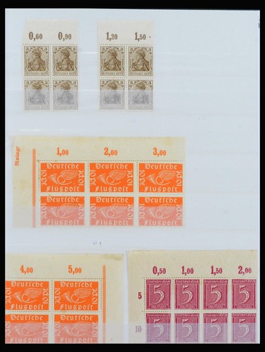 Lot 40163 Stamp collection German Reich MNH infla period. Cat. 10,000 ...