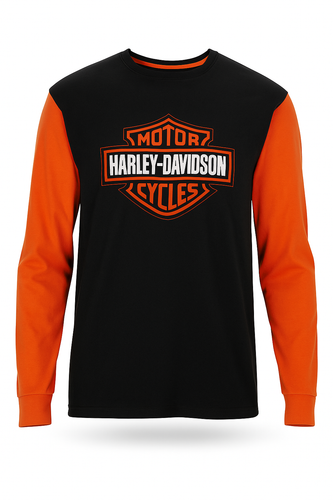 Harley-Davidson Men's Bar & Shield Long Sleeve T-Shirt, 99089-24VM | eBay