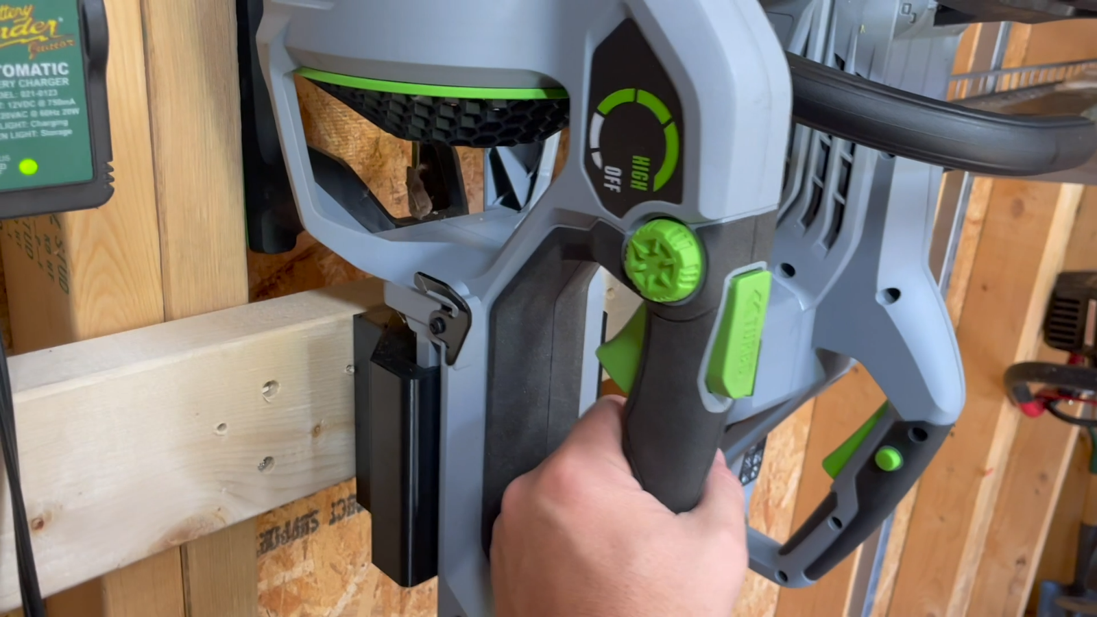 EGO 56V Wall Tool Mount - Allows vertical mounting of Ego Tools to a ...