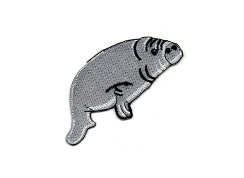 Manatee - Sea Cow - Aquatic - School - Embroidered Iron On Applique ...