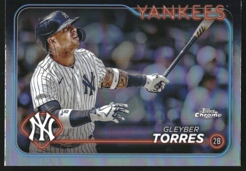 MLB Baseball Card 2024 Topps Chrome #280 Gleyber Torres New York ...