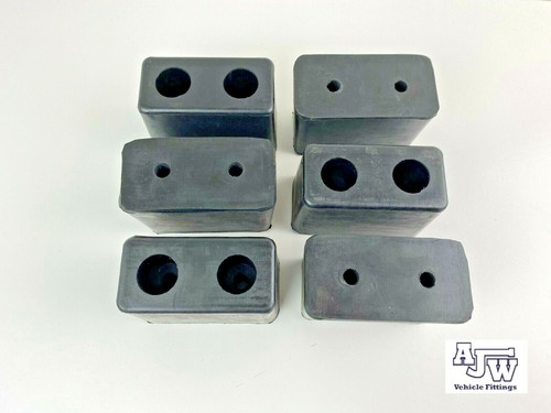 Rubber Buffer 125 x 65 x 90mm (x6) Truck Trailer Horsebox HGV Bumper ...