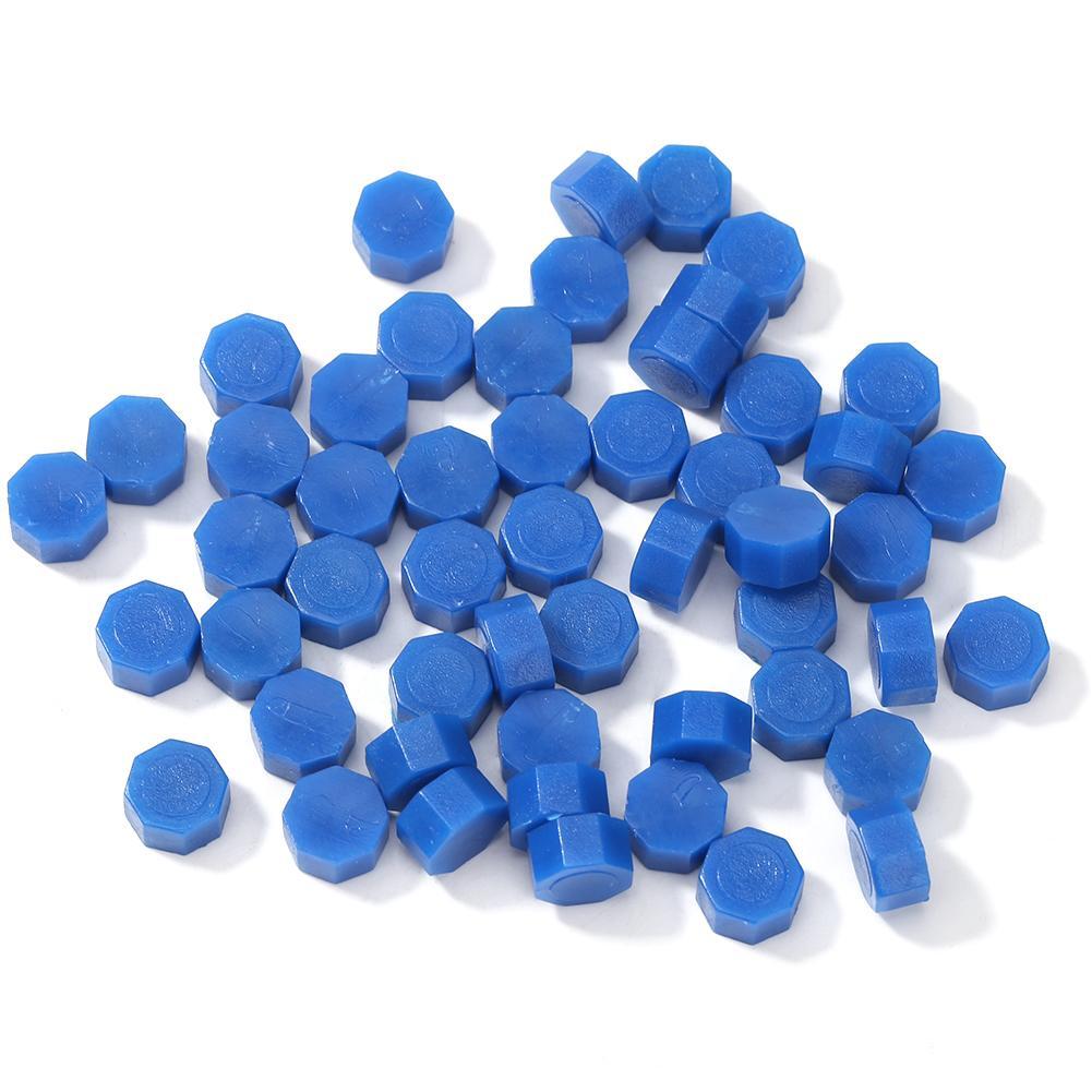 100pcs Vintage Octagon Wax Seal Stamp Tablet Pill Bead Wedding Envelope ...