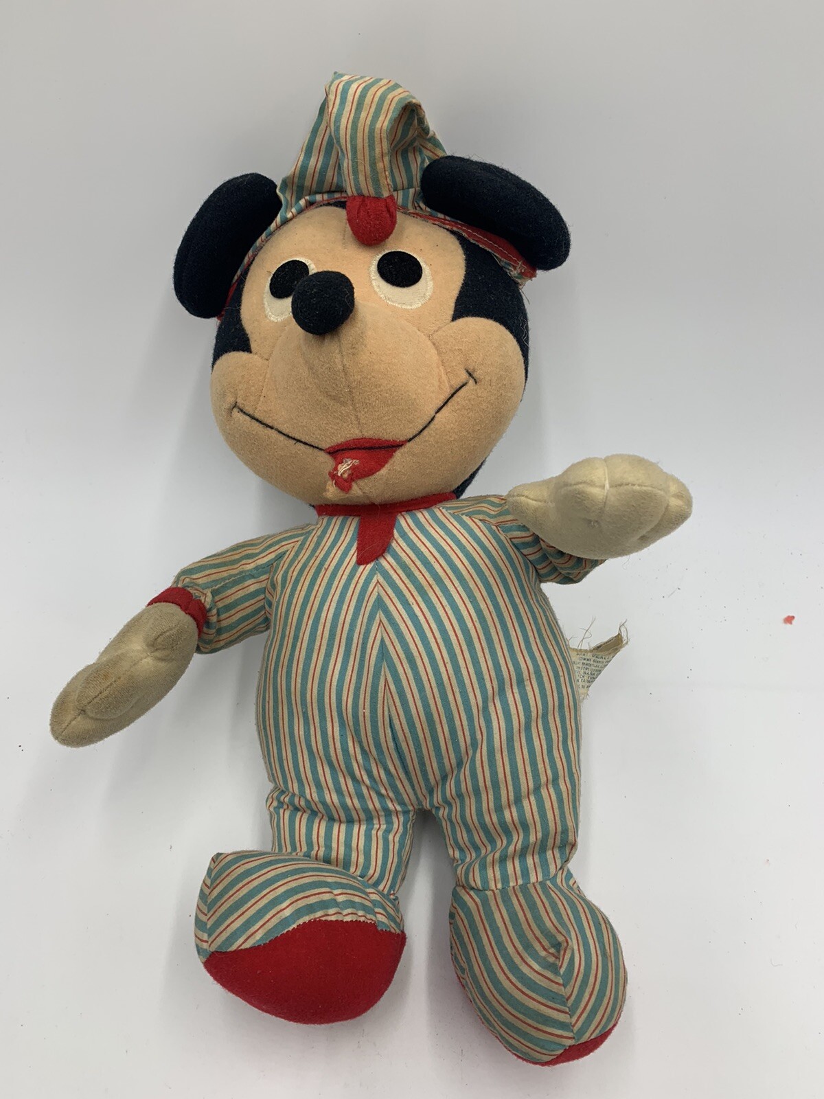 Vintage 80s Beddy Bye Mickey Mouse Plush stuffed doll by hasbro softies ...