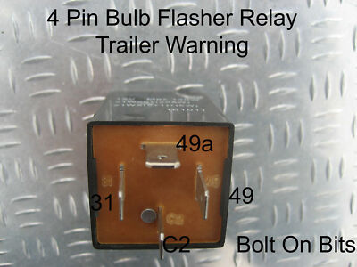 4 Pin Bulb Flasher Trailer Relay Land Rover 90/110 Defender 1983 to ...
