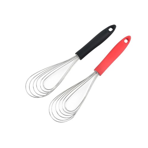 2 Pcs Rubber Gravy Whisk Sector Foldable Whisk Easy To Use Egg Whisk ...