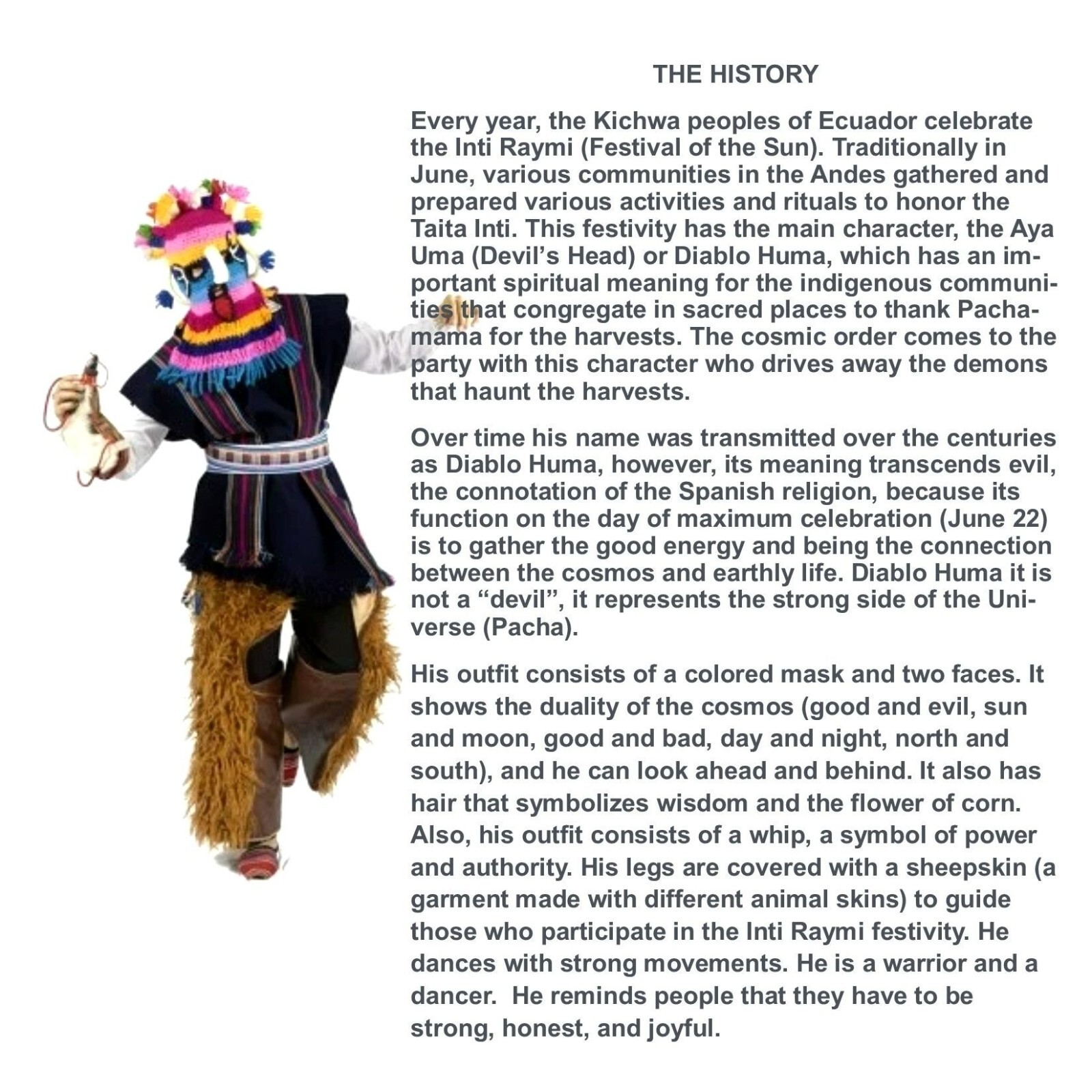 NEW Handmade Aya Huma Diablo Umo Inca's Adult Mask Ecuador Black Inti ...