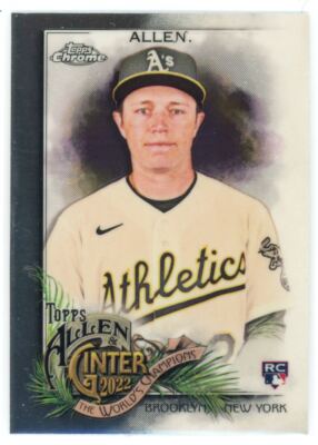2022 Topps Allen & Ginter Chrome Nick Allen RC Oakland Athletics #221 ...