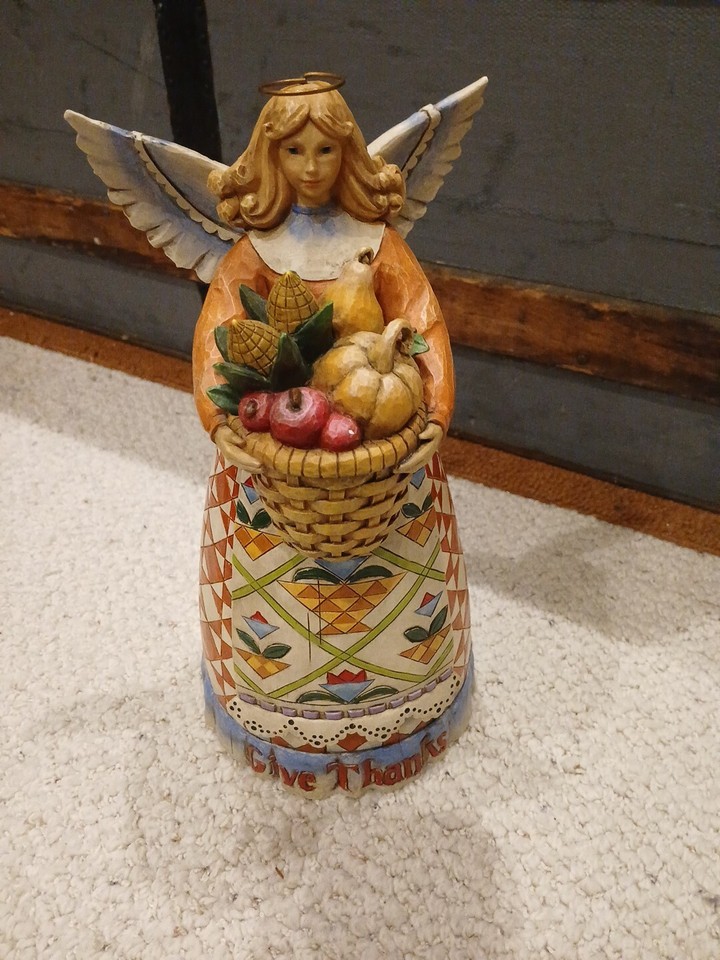 JIM SHORE “GIVE THANKS “ 11" THANKSGIVING/HARVEST ANGEL ~ 2006 | eBay
