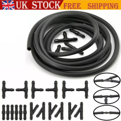 Black Rubber Windscreen Wiper Washer Jet Tube Pipe Hose 200cm with ...
