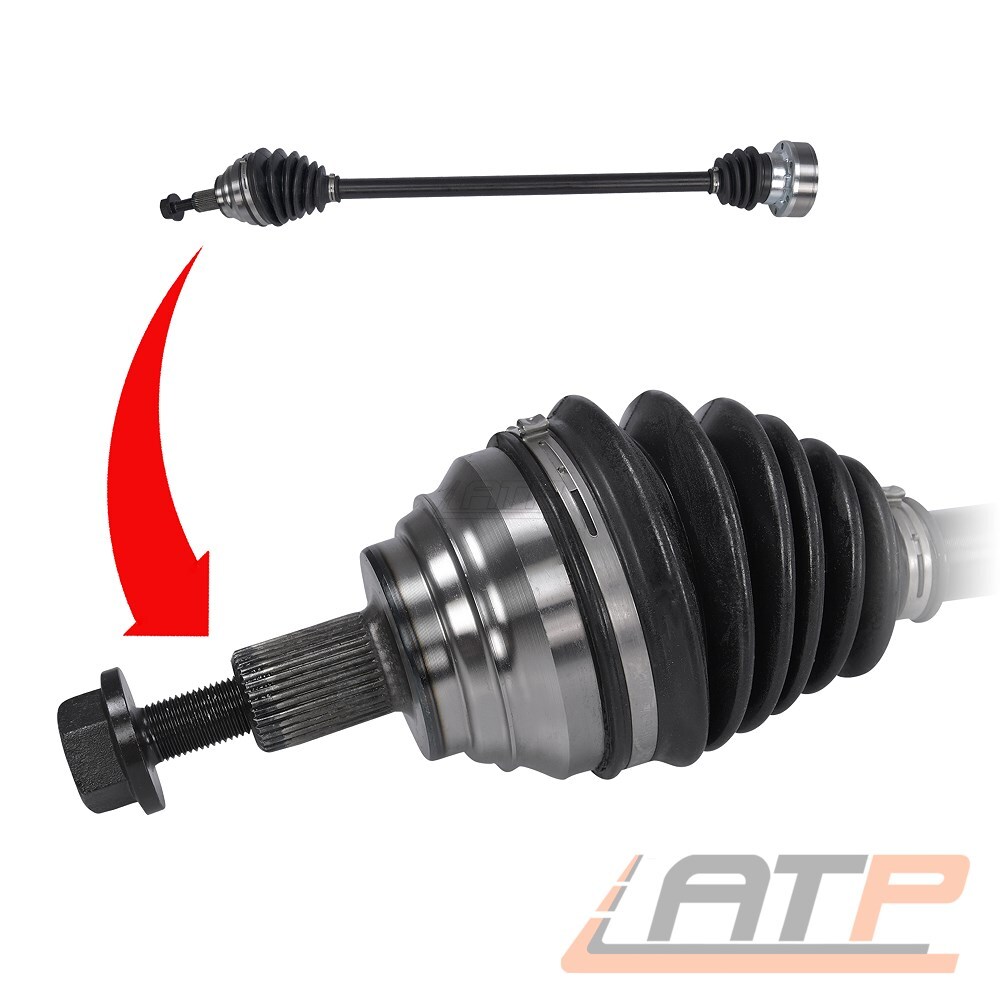 2x ANTRIEBSWELLE GELENKWELLE FÜR AUDI A3 8P 8V VW GOLF 5 6 7 JETTA ...