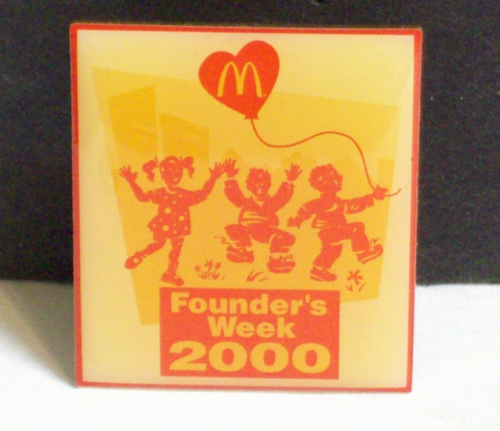 McDonald's Founder's Week Pin 2000 Vintage Employee Promo Badge Crew ...