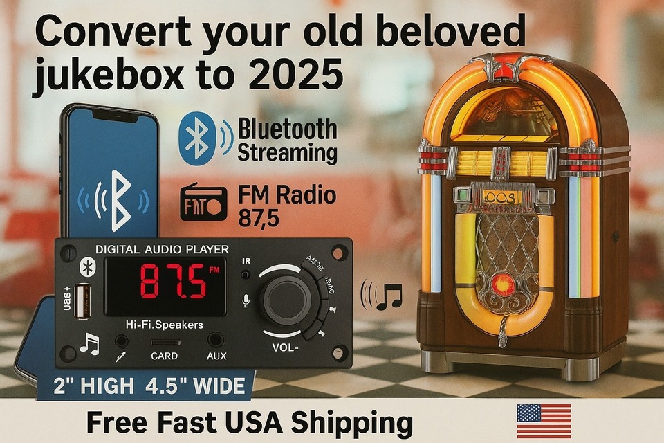 Jukebox Broken Never Worked " AMAZING QUICK FIX" Bluetooth For All ...