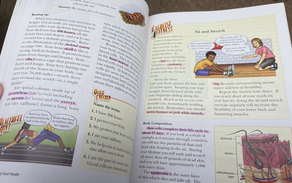 Abeka Homeschool 5th Grade Science And Health Books Charts Answer Key ...