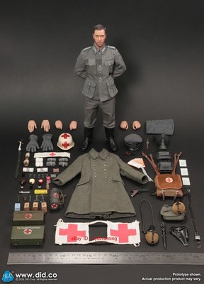 DID D80183 WWII German Army Medic Cadet Gregor 1/6 Scale Action Figure ...