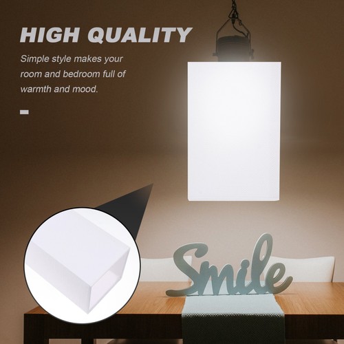Set of 2 Small Square Lamp Shade Fabric Lampshade for Table Light ...