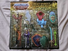 Masters of the Universe Mattel Classics Great Unrest Weapons Pak