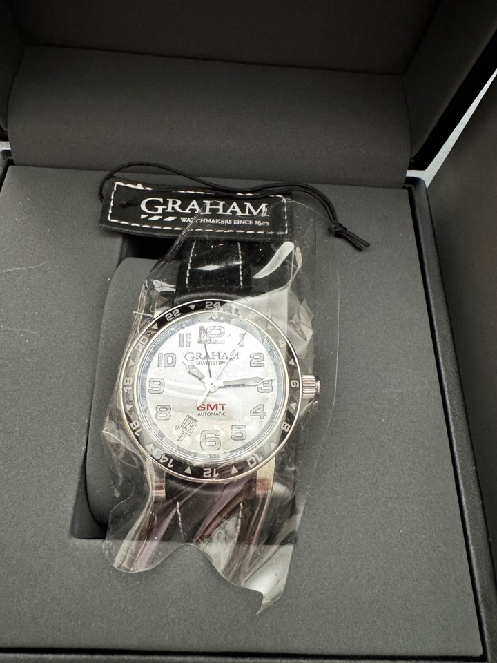GRAHAM SILVERSTONE GMT Automatice Swiss watch full set | eBay