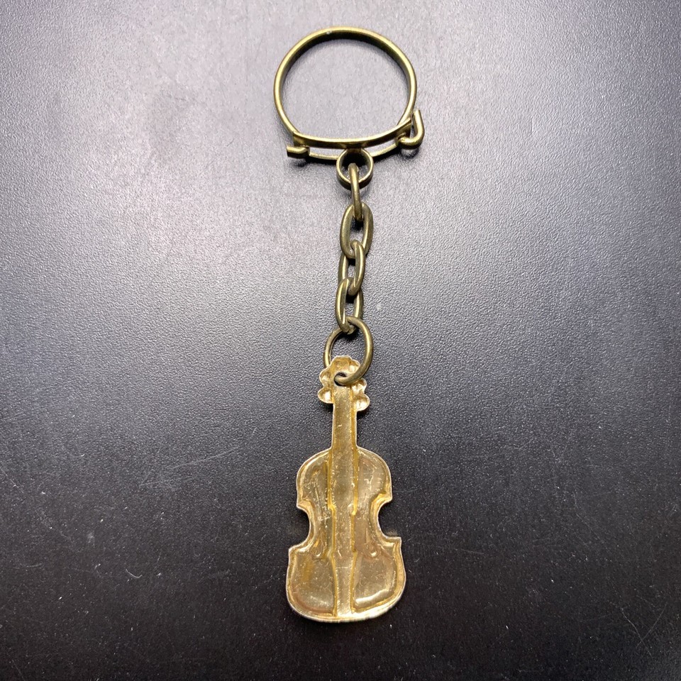 Violin Cello Keychain Gold Tone Vintage | eBay