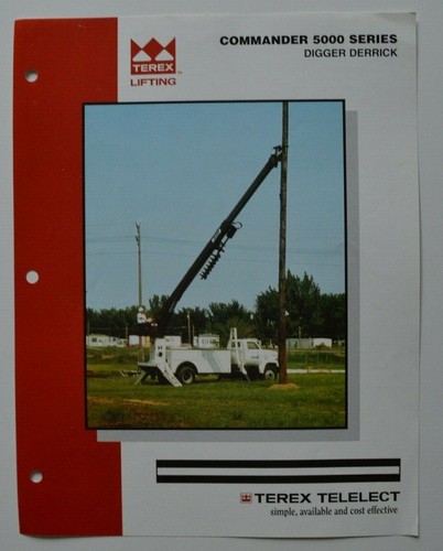 TEREX TELELECT Commander 5000 Digger 2000 dealer sheet brochure ...