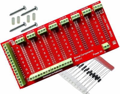 Route Selector Diode Matrix 8-16 way complete with 50 Diodes for Model ...