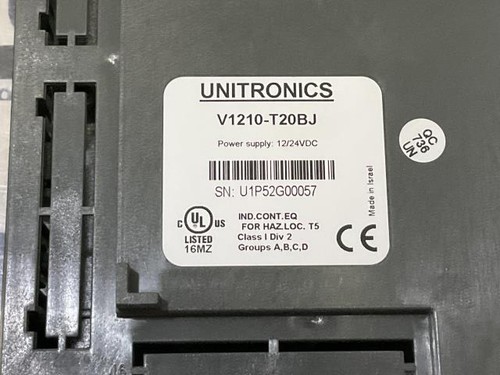 Unitronics 12" Touchscreen Display - V1210-T20BJ w/Warranty | eBay