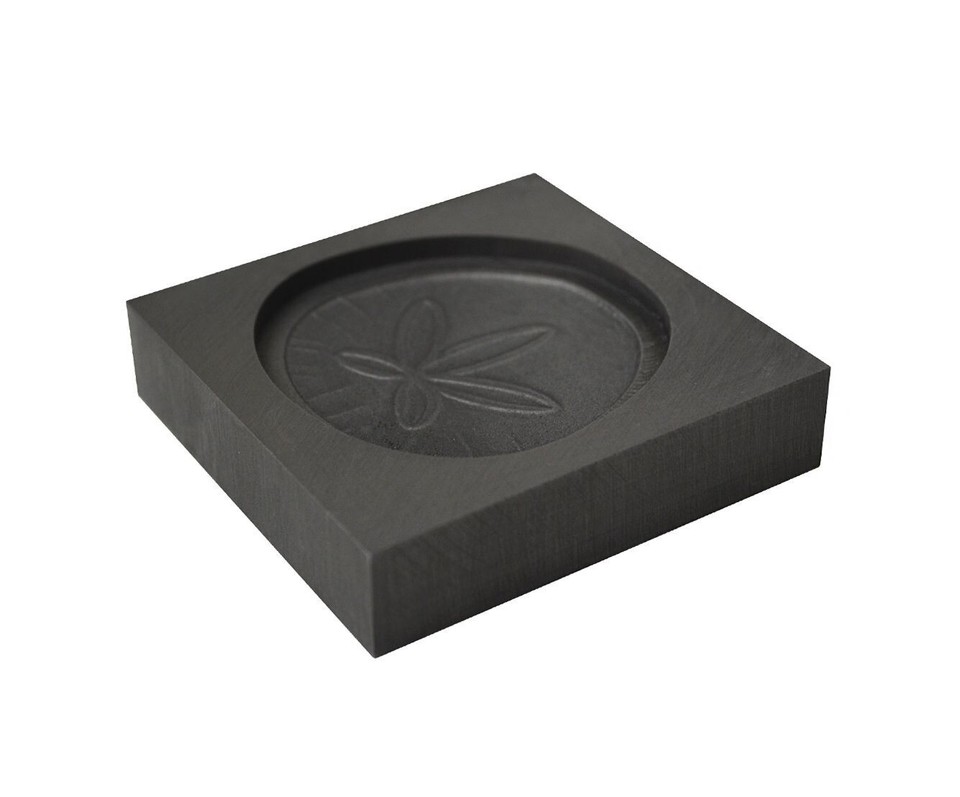Small - Sand Dollar 3D Graphite Ingot Mold for Precious Metal Casting ...