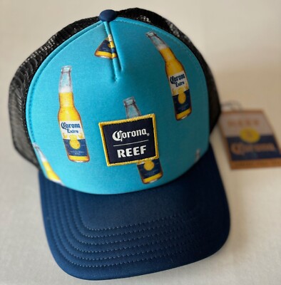 REEF Corona Beer hat with adjustable snap-back strap, New, w/ tags | eBay