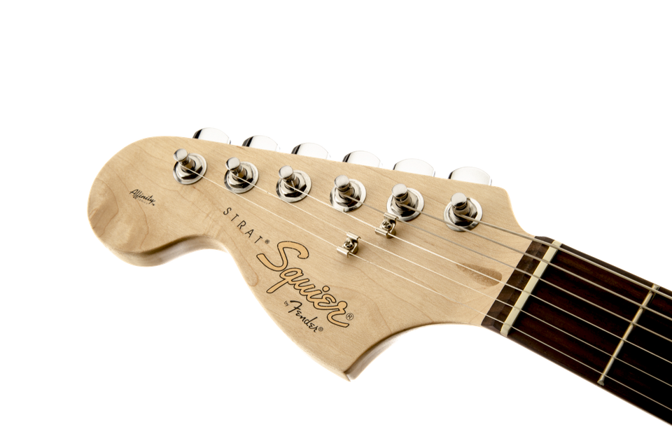 NOS ROSEWOOD! ~ LEFT HAND Fender Squier Affinity Strat Sunburst ...