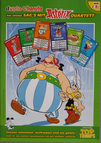 Duplo & Hanuta Asterix Quartett 2009 Sticker sammeln Stickeralbum | eBay.de
