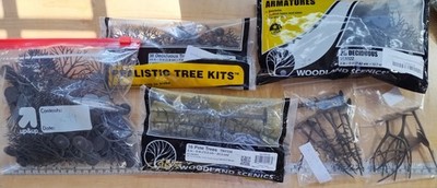 HO N SCALE 121 WOODLAND SCENICS PLASTIC TREE ARMATURES HUGE LOT NO ...