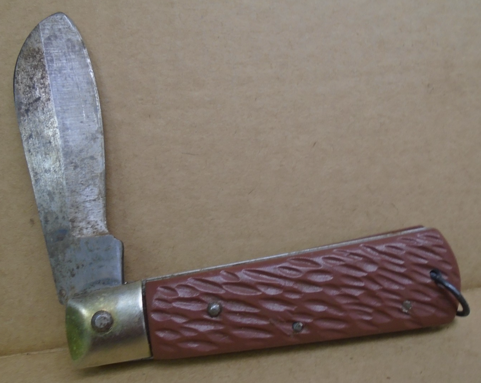 VINTAGE JAPANESE NAVAL NAUTICAL SAILORS SINGLE BLADE ROPE KNIFE JAPAN ...