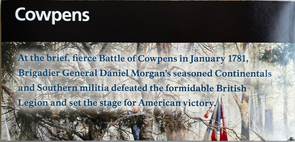 2025 COWPENS BATTLEFIELD - SC NATIONAL PARK SERVICE UNIGRID BROCHURE ...
