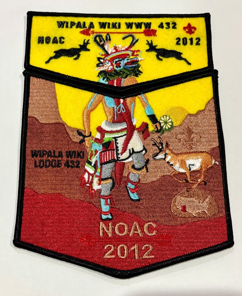 BOY SCOUT OA WIPALA WIKI LODGE 432 BSA GRAND CANYON COUNCIL 2012 NOAC 2-PATCH | eBay