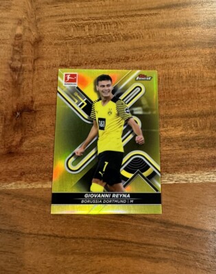Giovanni Reyna 2021-22 Topps Finest Bundesliga Yellow Refractor /350 ...