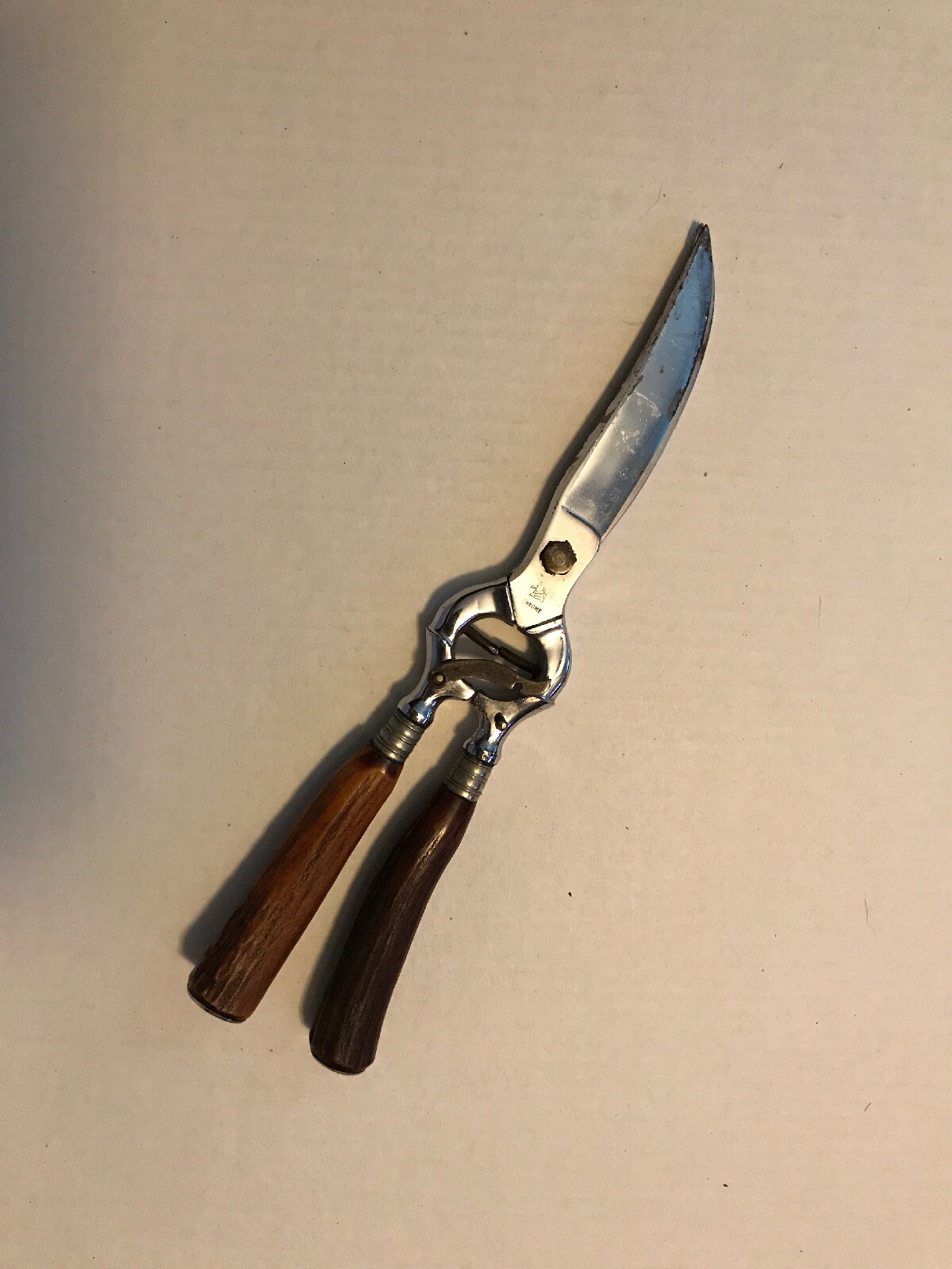 E. Spitzer SOLINGEN GERMANY Chrome & Antler HANDLE HUNTING Snips ...
