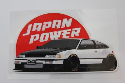 Japan Power Decal Sticker for Honda CRX Mugen Civic Integra Accord HRV ...