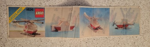 Vintage LEGO Legoland #6626 Rescue Helicopter (1981) Instructions Only ...