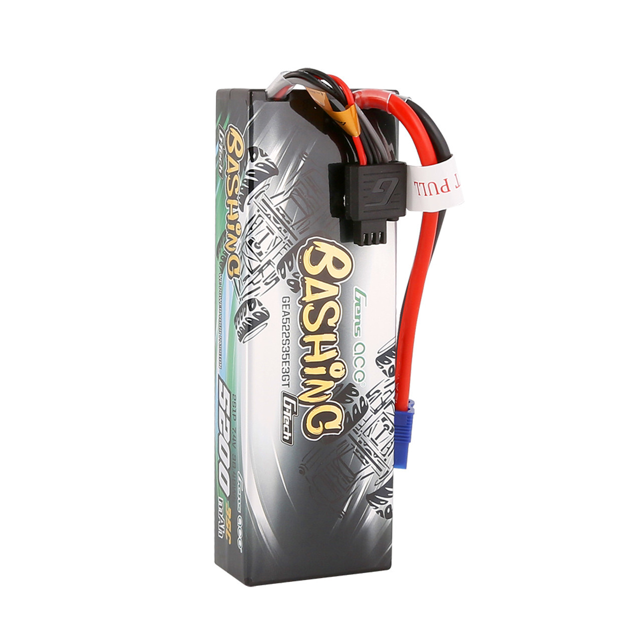 GensAce G-Tech Bashing 5200mAh 7.4V 35C 2S Car Lipo Battery Hardcase ...