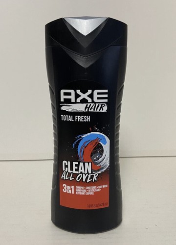 Axe Hair Total Fresh Clean All Over 3 In 1 Shampoo Conditioner Body ...