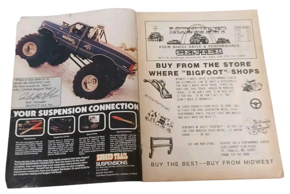 Bigfoot The Living Legend Magazine Winter 1987 Monster Truck King Of ...