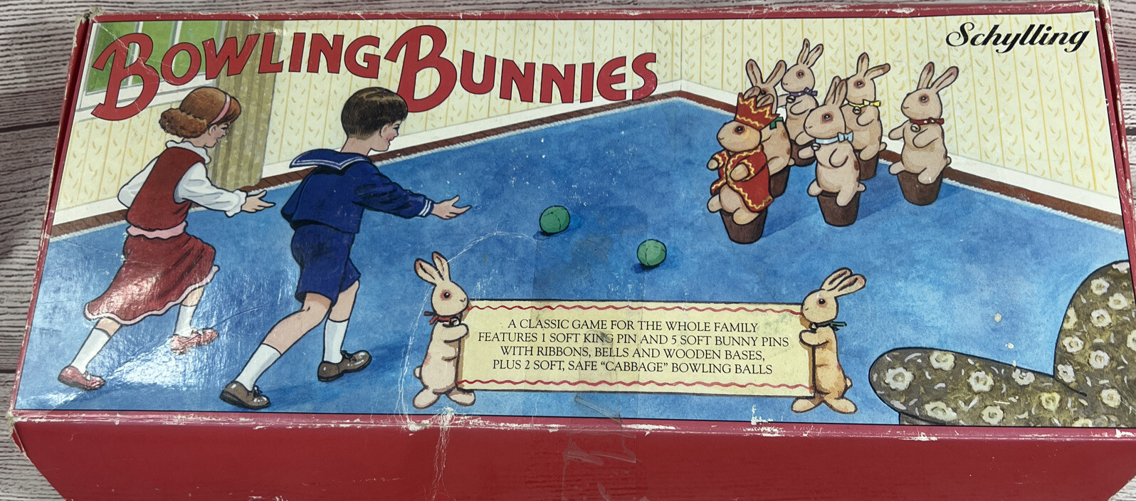 EASTER! VTG BOWLING BUNNIES Kids Game Bowling SCHYLLING | eBay