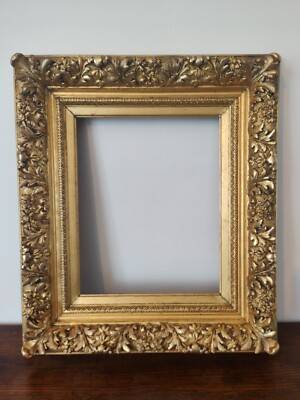 Antique 19thC Ornate Gilt Wood & Gesso Gold Leaf Picture Frame c.1880 ...
