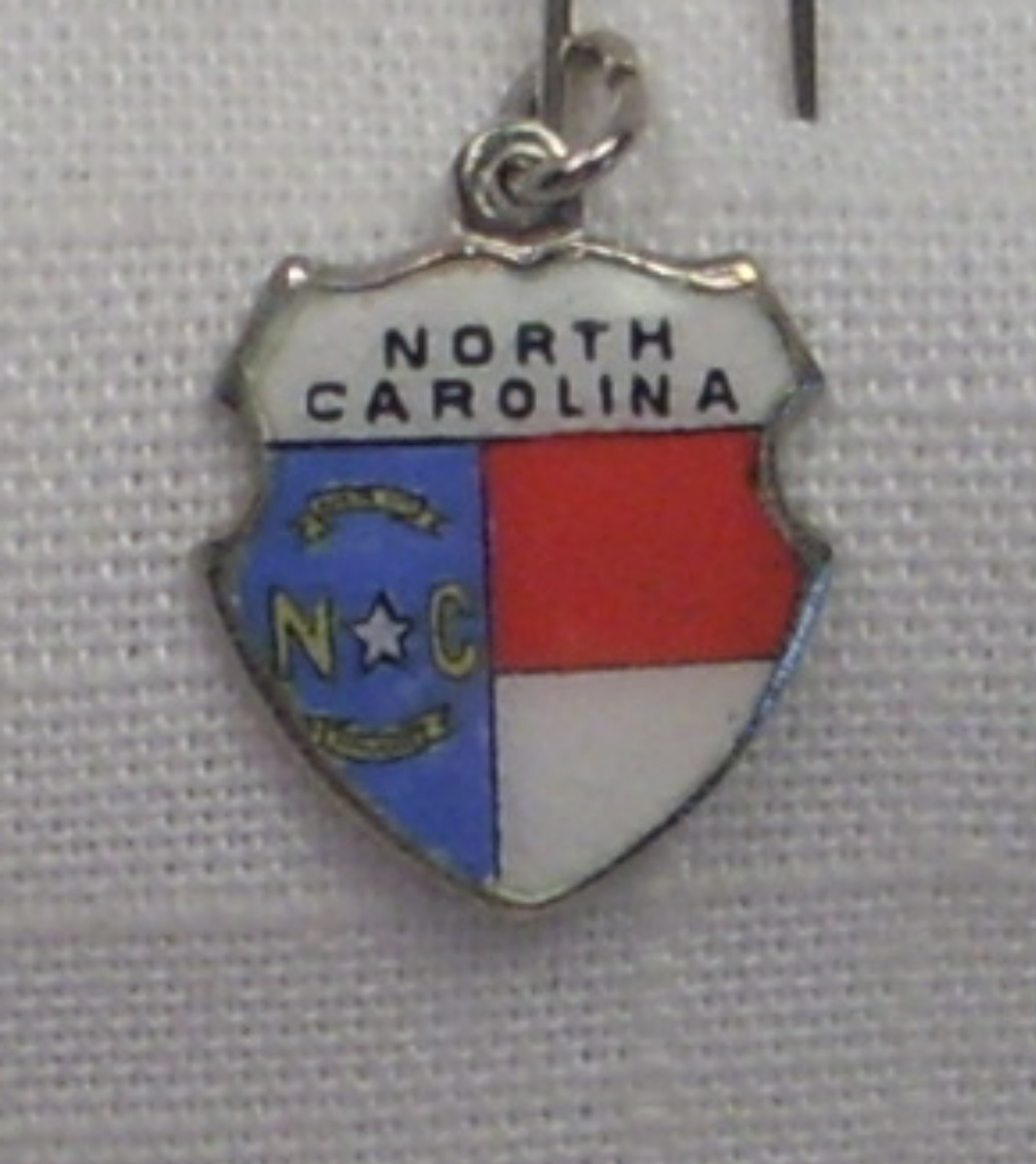 Vintage REU Sterling/Enamel North Carolina State Flag Bracelet/Travel ...