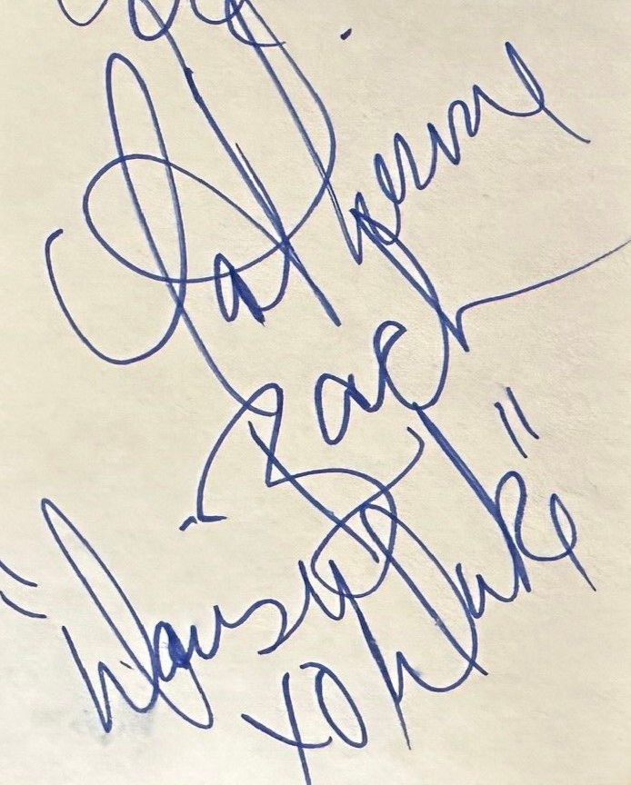 👀 Catherine Bach Signed 3x5 Index Card Autograph Daisy Duke 👀 | eBay